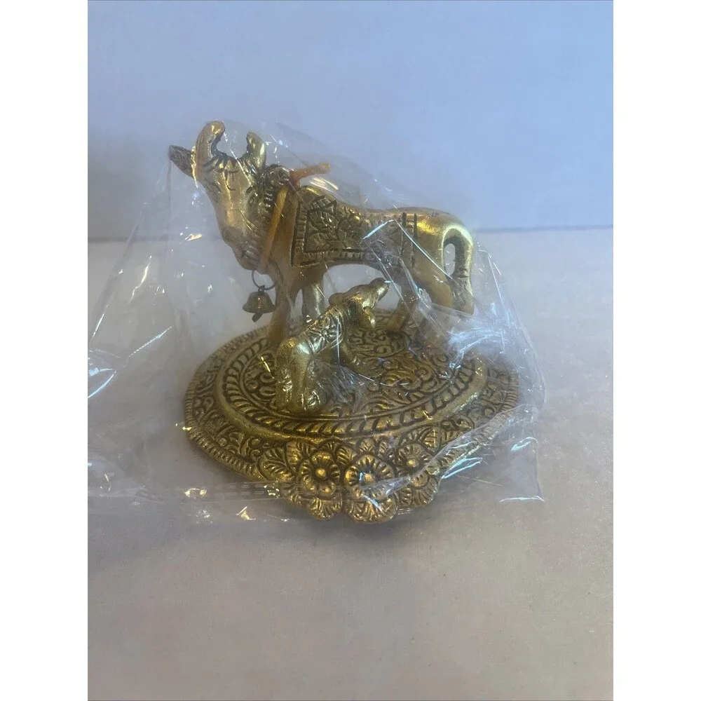 Accents | Prosper Kamdhenu Oxidised Gold Finished The Wish Granting Cow ...